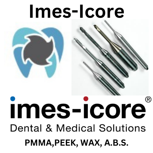 IMES-ICORE 1 Flute Rib Ball Dental Milling Burs for PMMA, PEEK, WAX, A ...